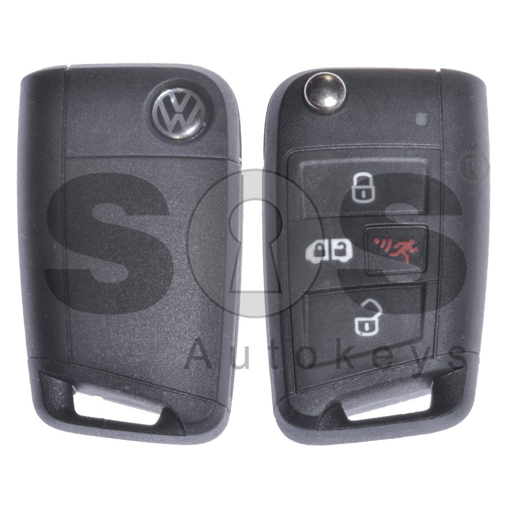 OEM Set for VW Crafter/ Transporter 6 Buttons:3+1 / Frequency: 315MHz ...