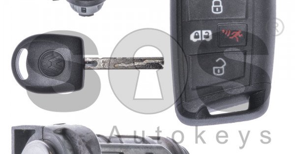 OEM Set for VW Crafter/ Transporter 6 Buttons:3+1 / Frequency: 315MHz ...