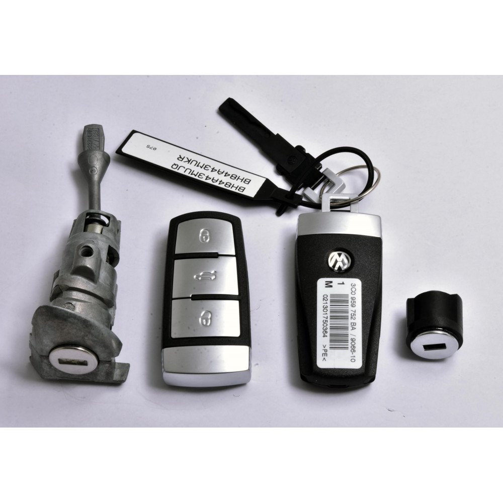 OEM Set for VW Passat B6 / Frequency: 315MHz / Transponder:ID48 Blade ...