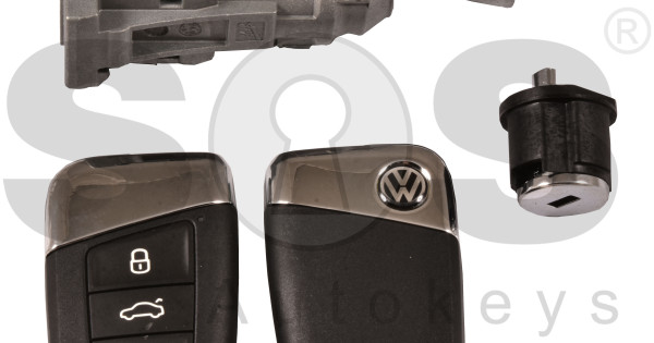 ORIGINAL Set for VW Passat B8 Buttons:3 / Frequency: 433MHz ...