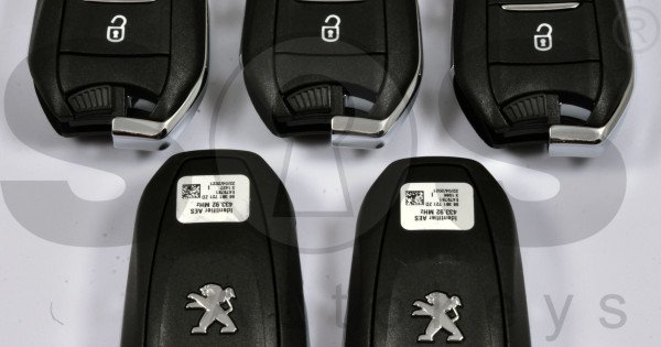 OEM Smart Key for Peugeot Buttons:3 / Frequency:433MHz / Transponder ...