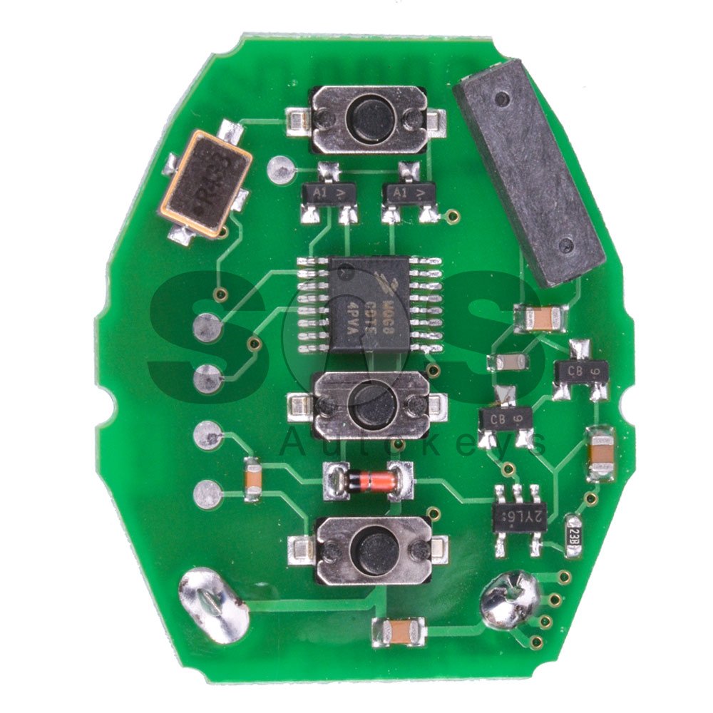 Regular Key (PCB) for BMW E- Series Buttons:3 / Frequency:434MHz for ...