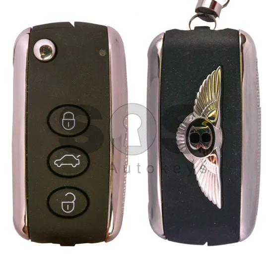 OEM Flip Key for Bentley Buttons:3 / Frequency:315MHz / Transponder:PCF ...