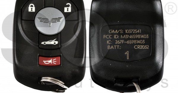 OEM Smart Key for Chevrolet Corvette 2005-2007/ Buttons:3+1 ...
