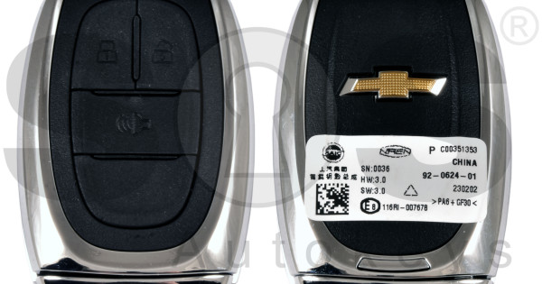 OEM Smart Key for Chevrolet /Buttons:3 / Transponder: PCF7952/HITAG 3 ...