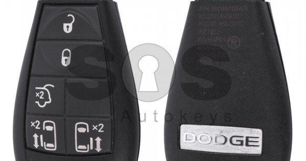 OEM Smart Key for Dodge Buttons:5+1 / Transponder:PCF 7941 / Frequency ...