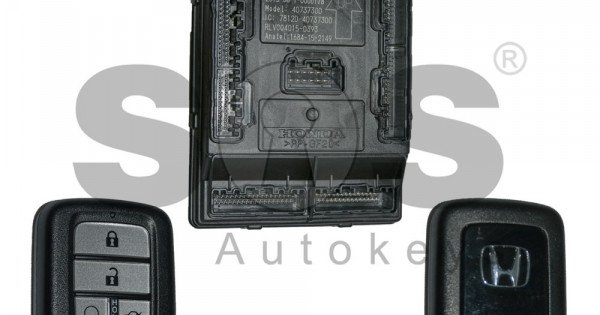 OEM Set for Honda Buttons:4 / Transponder: HITAG3/ 128-Bit AES/ ID47 ...