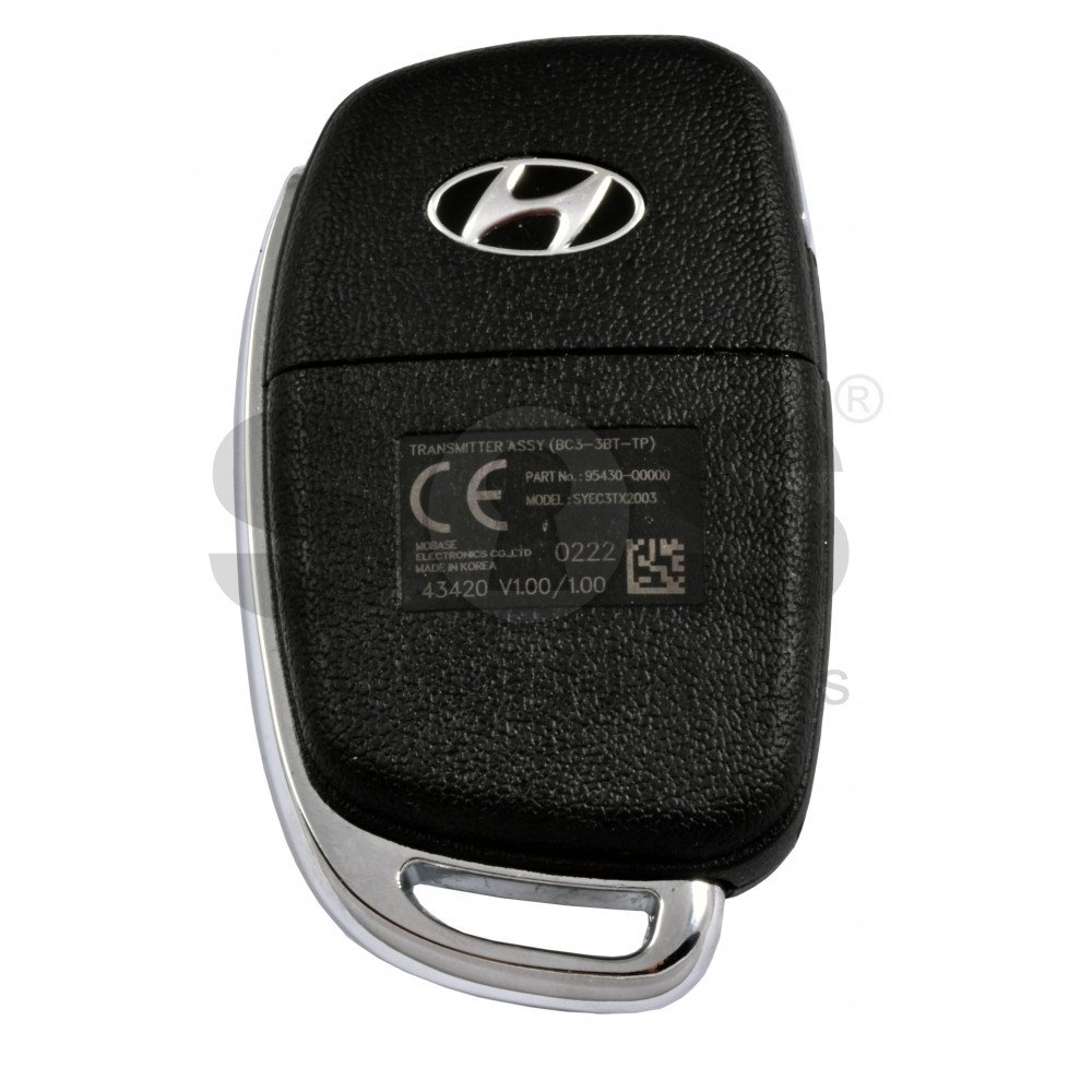 OEM Flip Key for Hyundai I20 2020+ Buttons:3 / Frequency:433 MHz ...