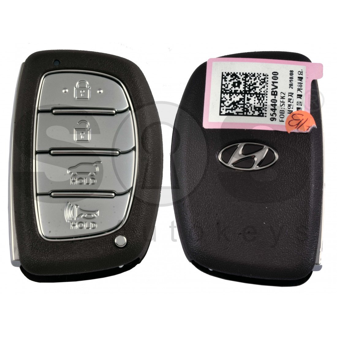 OEM Smart Key for Hyundai Creta 2021+ Buttons:4 / Frequency: 433MHz ...