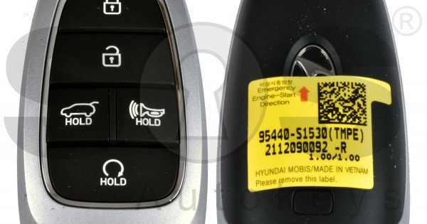 OEM Smart Key for Hyundai Santa Fe 2021 Buttons:5 / Frequency:433MHz / Transponder:HITAG 3/NCF ...