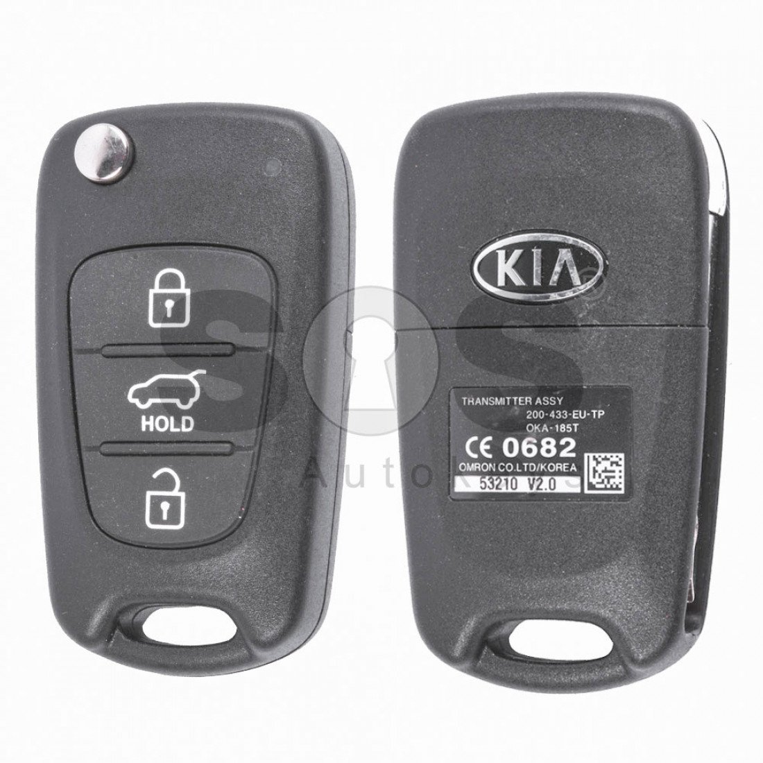 OEM Flip Key for KIA CEED 2006-2012 / KIA VENGA 2009-2014 / Buttons:3 ...