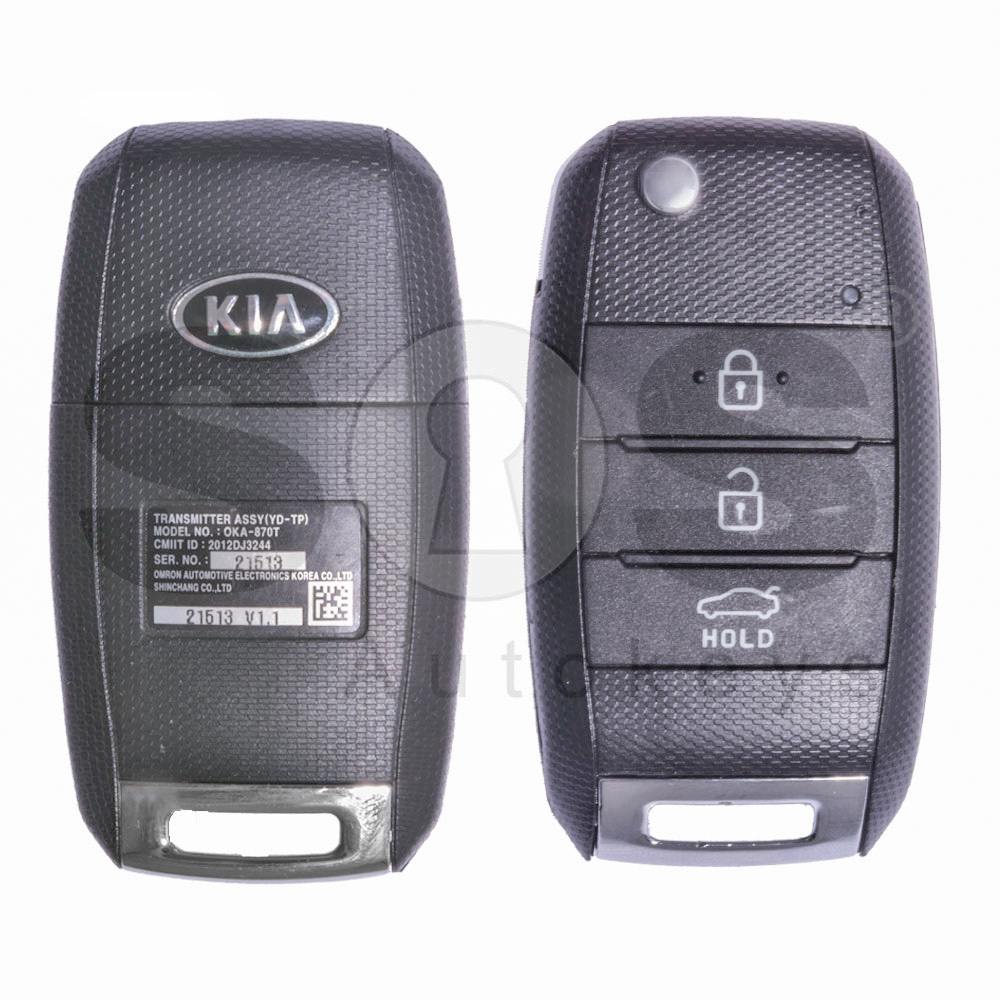 OEM Flip Key for KIA Sportage/ Forte/ K3 Buttons:3 / Frequency:433MHz ...