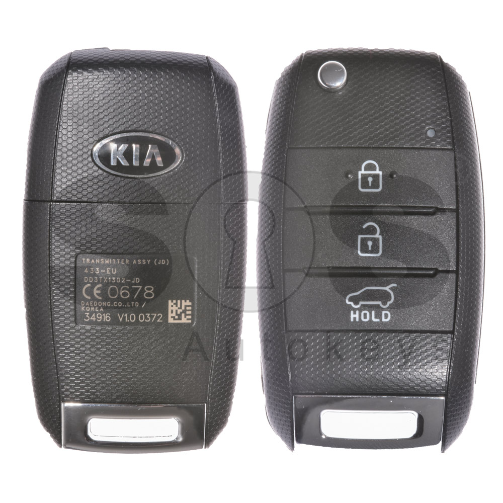 OEM Flip Key for Kia CEED 2015+ Buttons:3 / Frequency:433MHz ...