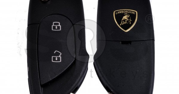 OEM Flip Key for Lamborghini Buttons:2 / Frequency:433MHz / Transponder ...