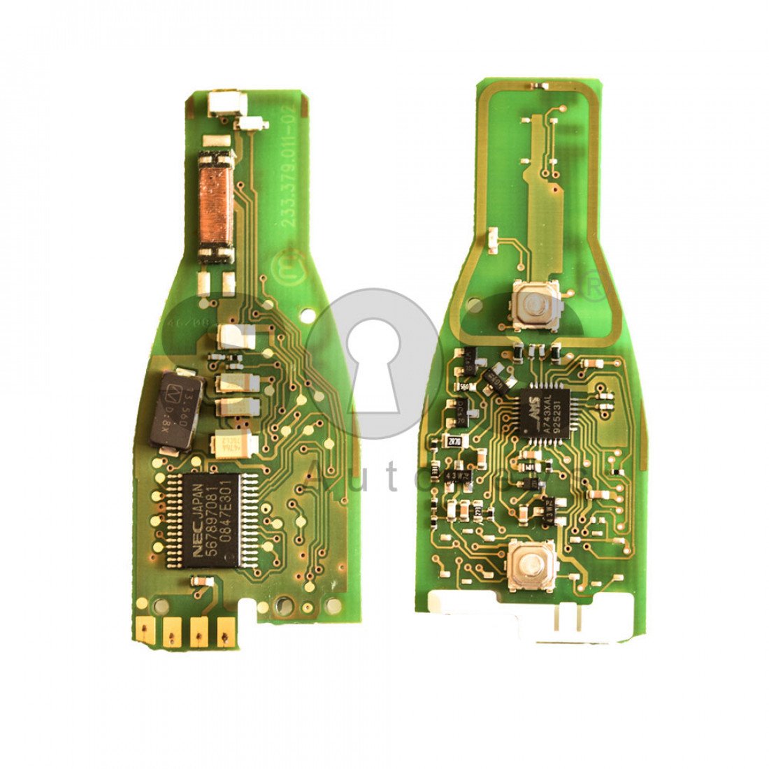 OEM Smart Key (PCB) for Mercedes-Benz Buttons:2 / Frequency:433MHz ...