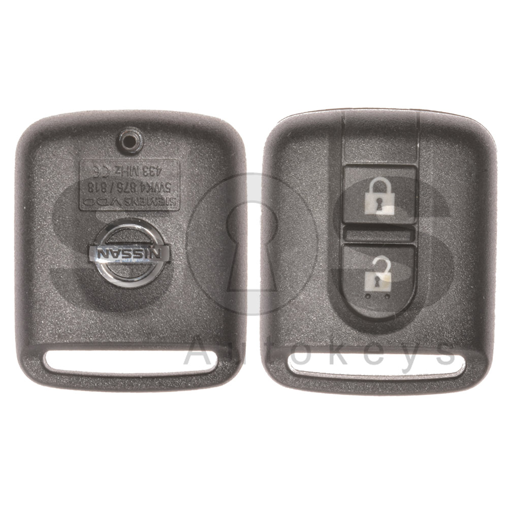OEM Regular Key Nissan/ Infiniti Buttons:2 / Frequency: 433MHz ...