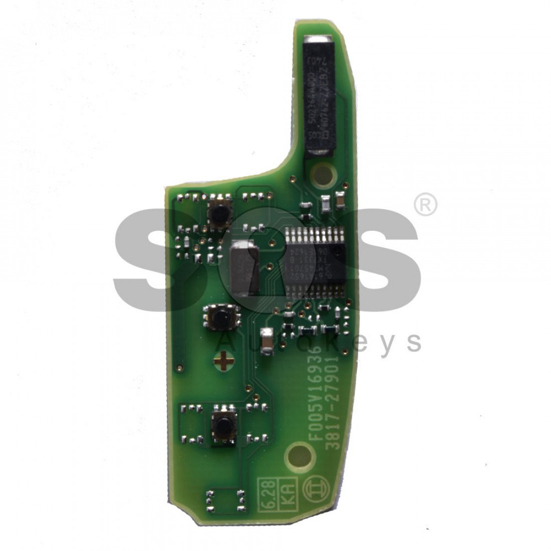 OEM Flip Key (PCB) for GENERAL MOTORS / OPEL ASTRA K Buttons:2+1 ...