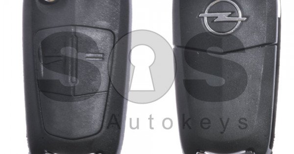 Flip Key for Opel Vectra C Buttons:2 / Frequency:433MHz / Transponder ...