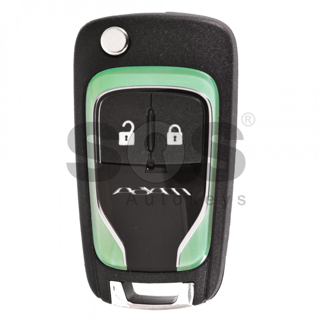 OEM Flip Key for Opel Adam Buttons:2 / Frequency:433MHz / Transponder ...