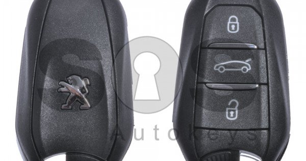 OEM Smart Key for Peugeot Buttons:3 / Frequency:433MHz / Transponder ...