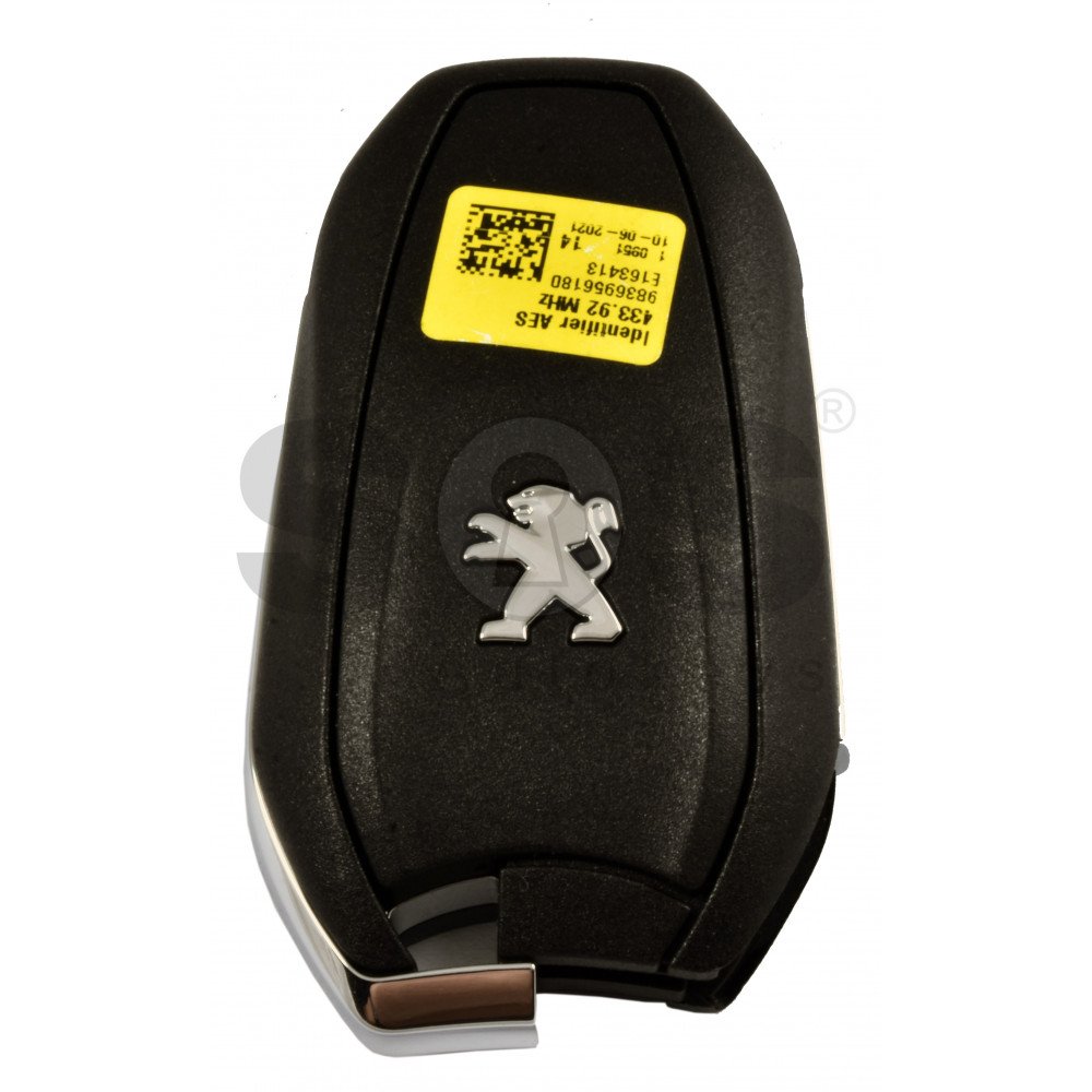 OEM Smart Key for Peugeot Buttons:3 / Frequency:433MHz / Transponder ...
