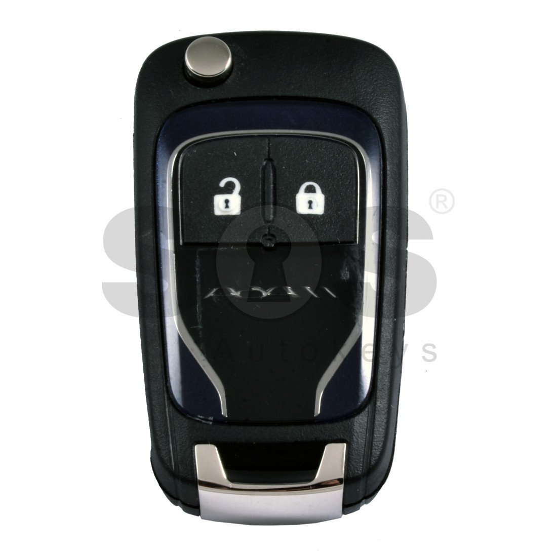 OEM Flip Key for Vauxhall Adam Dark Blue Buttons:2 / Frequency: 433MHz ...