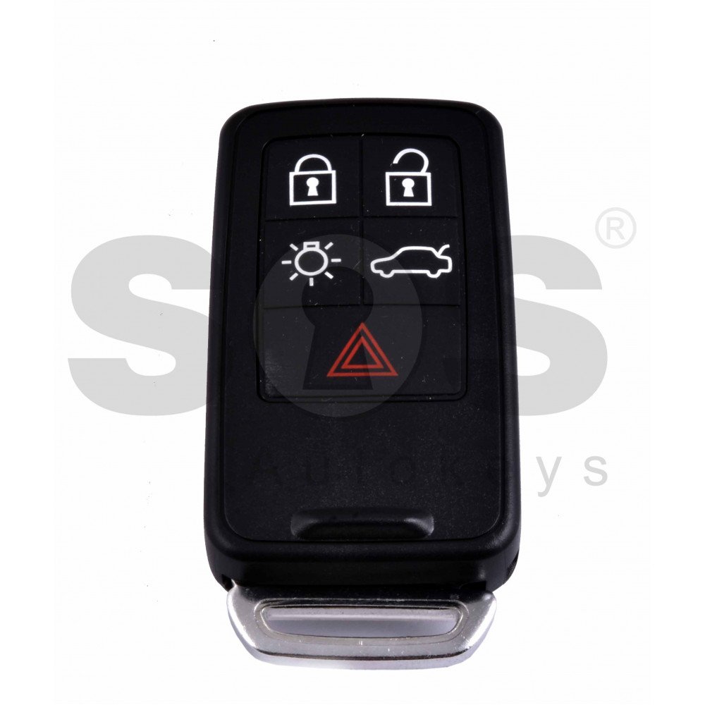 Smart Key for Volvo Buttons:5 / Frequency:434MHz / Transponder: PCF7945 ...