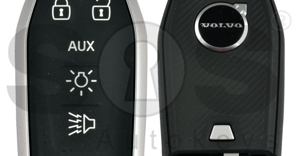 Smart Key for Volvo Buttons:5 / Frequency:434MHz / Transponder: PCF7945 ...
